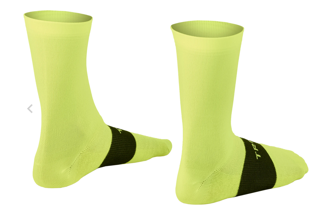TREK RACE CREW CYCLING SOCK RADIOACTIVE YELLOW – Bicycle Express City ...